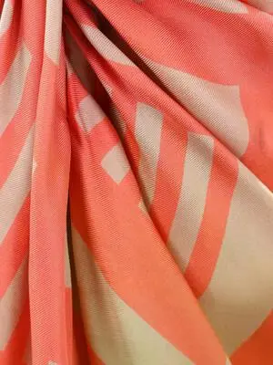 Fendi Labyrinth Knotted Silk Skirt