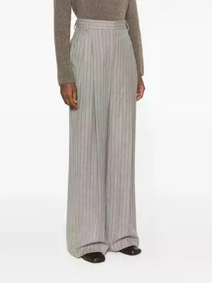 Brunello Cucinelli Pinstriped Virgin Wool Trousers