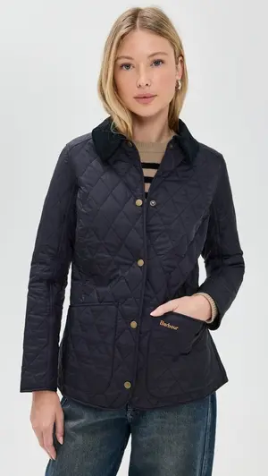 Barbour Annandale Quilted Barn Jacket - Navy