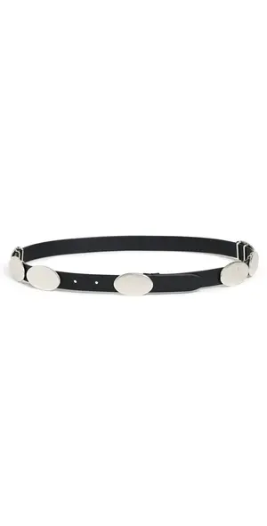 Anderson's Slim Nappa Calf Leather Belt - Black