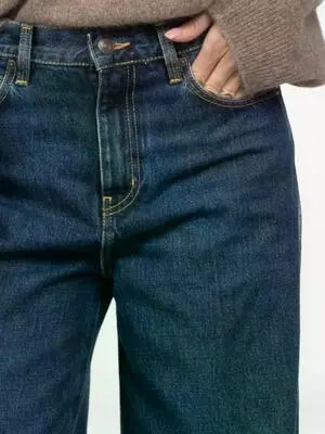 FRAME Five-pocket Jeans With Cuffed Hems