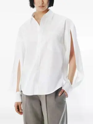 Alexander Wang Slashed-sleeve Shirt - 100 White