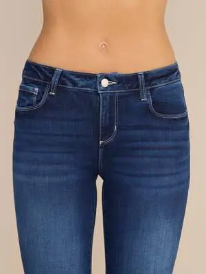 L'Agence Sneeki Low-rise Straight-leg Jean - Multicolor