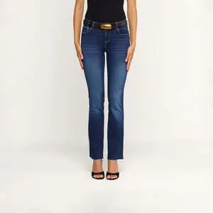 L'Agence Sneeki Low-rise Straight-leg Jean - Multicolor
