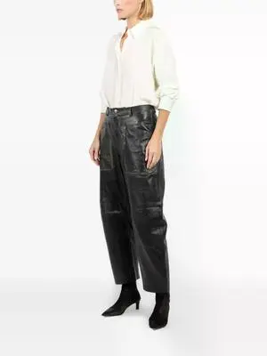 GIORGIO BRATO Leather Pocket Trousers