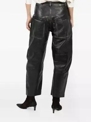 GIORGIO BRATO Leather Pocket Trousers