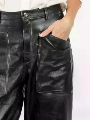 GIORGIO BRATO Leather Pocket Trousers