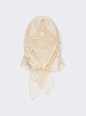 Magda Butrym Crochet Scarf - Cream