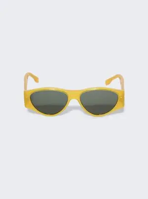 Fendi Ff Squared Sunglasses - Yellow