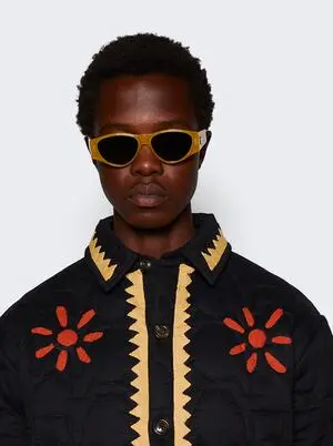 Fendi Ff Squared Sunglasses - Yellow