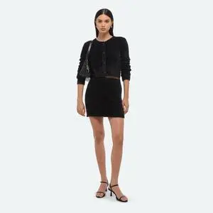 Helmut Lang Sweater Mini Skirt - Black