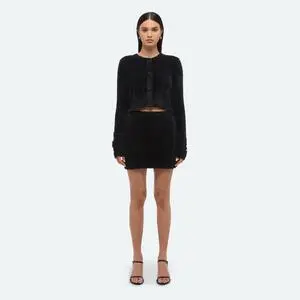 Helmut Lang Sweater Mini Skirt - Black