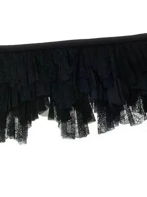 Alberta Ferretti Lace-fringed Silk Scarf