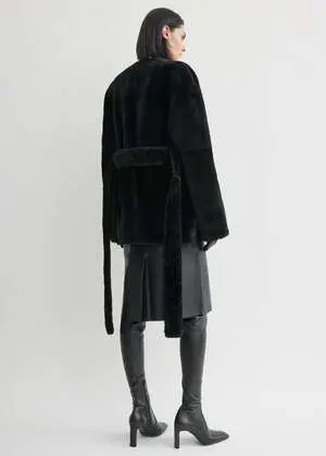 TOTEME Shearling Runway Jacket - Black