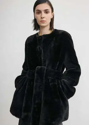 TOTEME Shearling Runway Jacket - Black