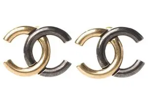 Chanel Metal Cc Earrings