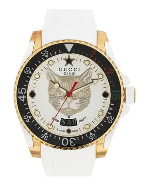 Gucci Dive Silicone Ya136322in - Stainless Steel/aluminum