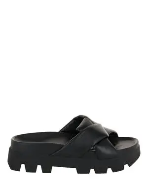 FERRAGAMO Air Lug Leather Sandals