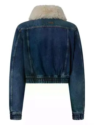 Pinko Denim Jacket With Contrasting Collar