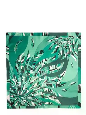 LANCEL Arabesque-print Silk Scarf