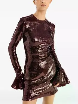 ROTATE BY BIRGER CHRISTENSEN Sequin-embellished Mini Dress