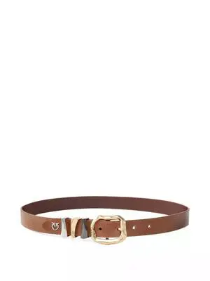 Pinko Leather Buckle Belt - Brown