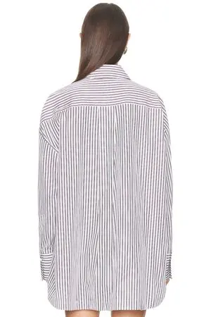 Attico Striped Poplin Shirt - Multicolor