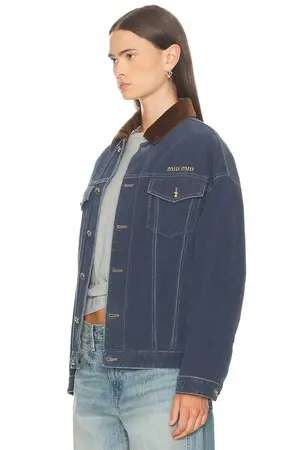 Miu Miu Button-up Denim Jacket