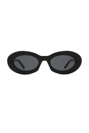 Saint Laurent Oval Sunglasses - Black