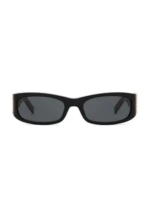 Saint Laurent Rectangular Sunglasses - Black