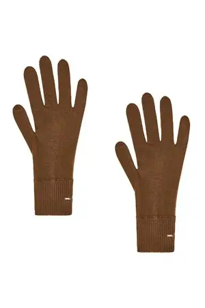 Saint Laurent Knit Gloves - Beige