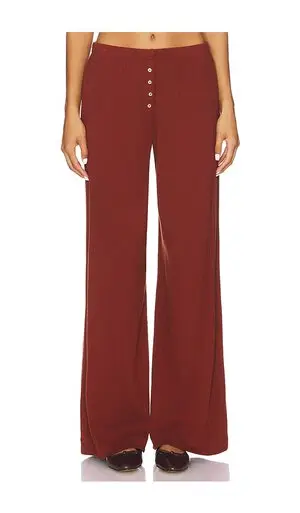LESET Pointelle Boxer Pant - Cinnamon
