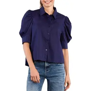 WASH LAB DENIM Perfect As Is Shirt - Blue Eclipse