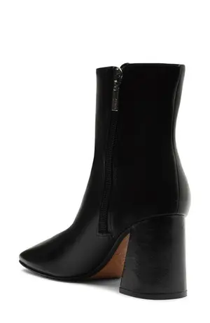 Schutz Leia Square Toe Boots - Black