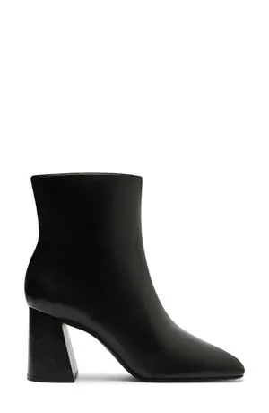 Schutz Leia Square Toe Boots - Black