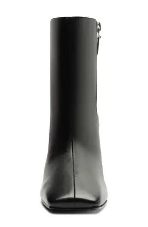 Schutz Leia Square Toe Boots - Black