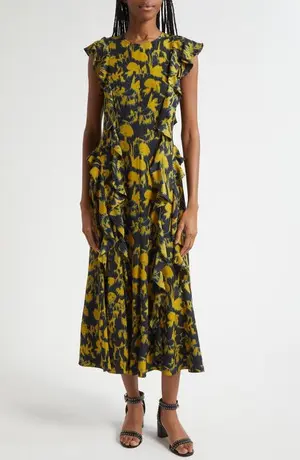 Ulla Johnson Flo Ruffle Maxi Dress