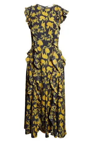 Ulla Johnson Flo Ruffle Maxi Dress