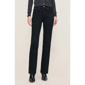 DL1961 Patti Straight High-rise Jeans - Black
