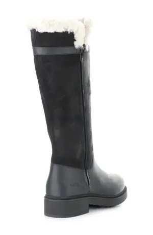 BOS. & CO. Neva Waterproof Genuine Shearling Boots - Black