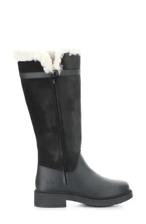 BOS. & CO. Neva Waterproof Genuine Shearling Boots - Black