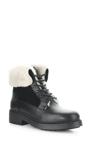 BOS. & CO. Nyssa Waterproof Genuine Shearling Boot - Black