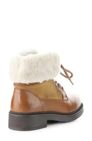 BOS. & CO. Nyssa Waterproof Genuine Shearling Boot - Rich Tan/camel
