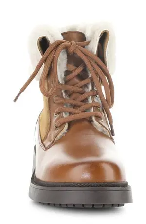 BOS. & CO. Nyssa Waterproof Genuine Shearling Boot - Rich Tan/camel