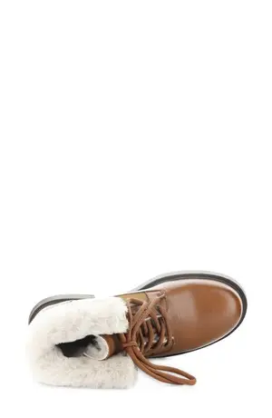 BOS. & CO. Nyssa Waterproof Genuine Shearling Boot - Rich Tan/camel