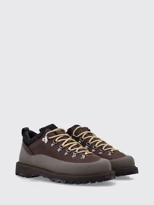 Diemme Lace-up Ankle Boots In Mesh With Padded Ankle And Rubber Sole - Brown