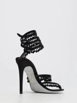 Rene Caovilla Heeled Sandal - Black