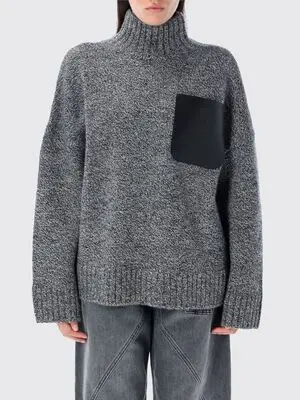 JW Anderson Ribbed High Neck Sweater - Grey