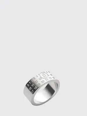 MAISON MARGIELA Engraved Logo Band Ring - Silver