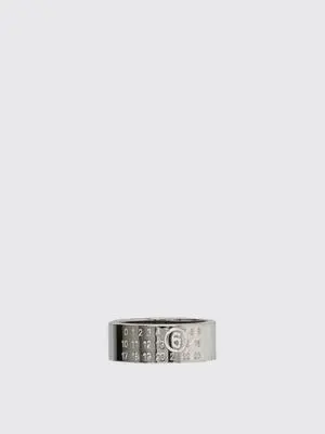 MAISON MARGIELA Engraved Logo Band Ring - Silver